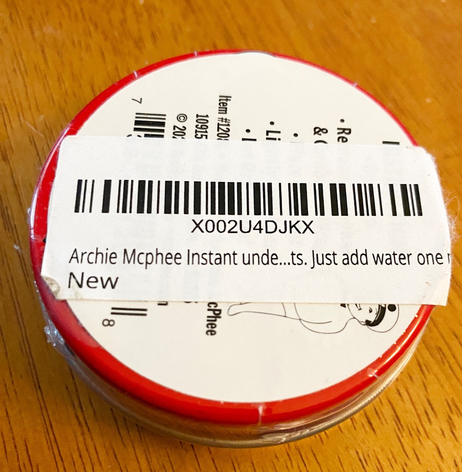 Archie McPhee Instant Underpants Tin Box One pair NEW Sealed Adult Fun ...