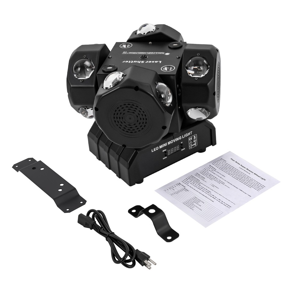 200W LED Laser Moving Head Light Rotating Stage Light DMX DJ Disco ...