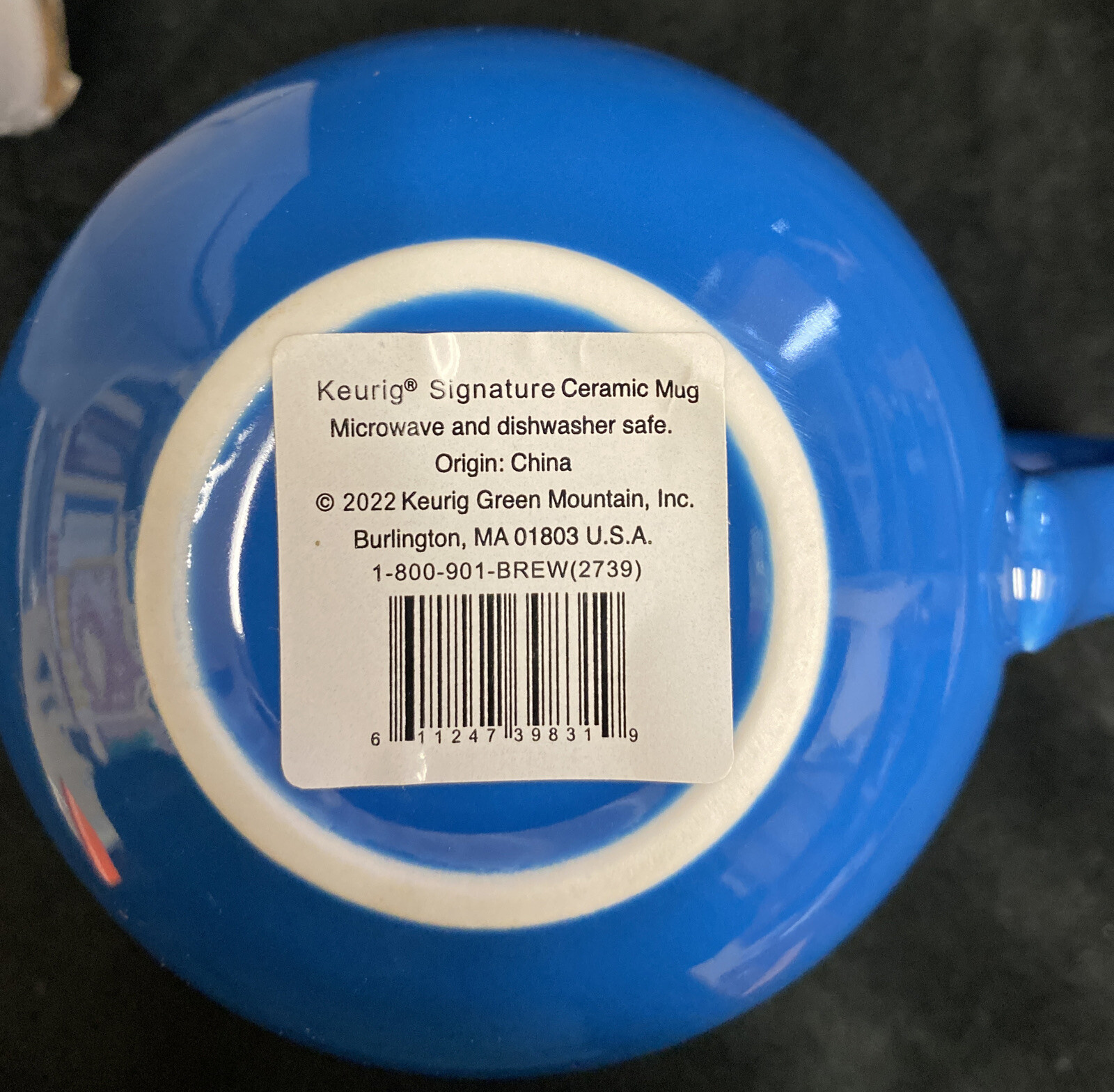 Keurig+Signature+Coffee+Cup+Blue+Ceramic+Embossed+Logo+Exc. for sale ...