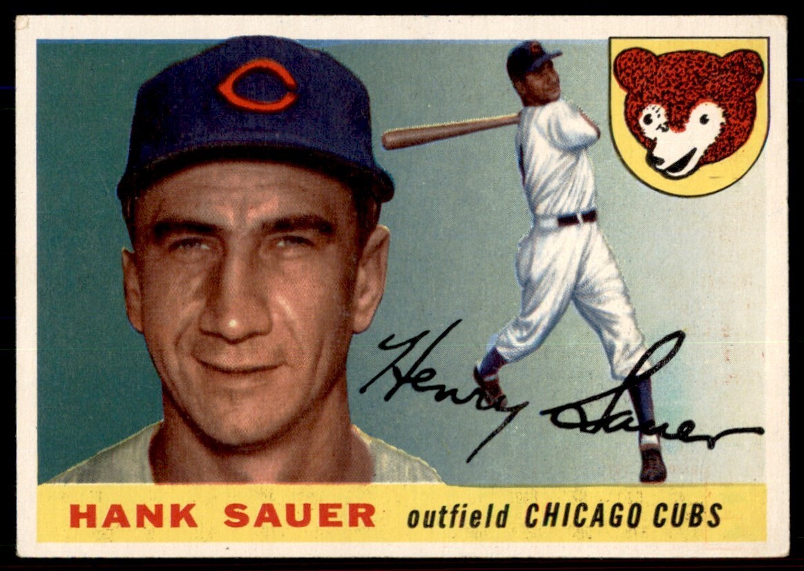 1955 Topps Hank Sauer Chicago Cubs #45 EX | eBay