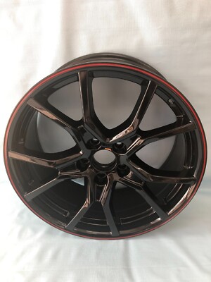 1pc 19" FK8 TYPE R STYLE GLOSS BLACK RED LIP WHEELS RIMS FOR HONDA ...