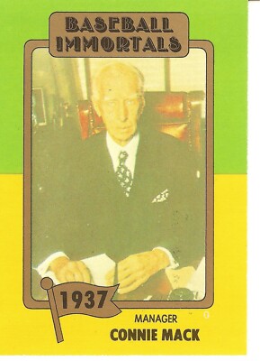 1980 TCMA BASEBALL IMMORTALS CONNIE MACK BASEBALL CARD #9 | eBay