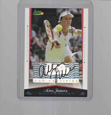 2008 ACE AUTHENTIC US OPEN TENNIS ALINA LIDKOVA AUTOGRAPH #61 | eBay