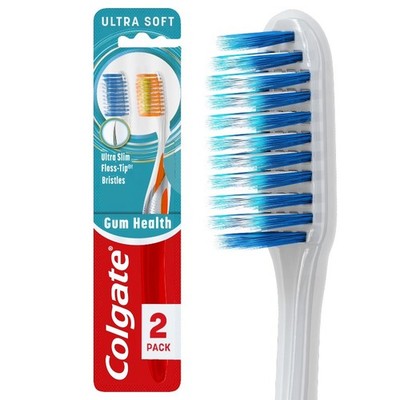 Colgate Gum Health Toothbrush, Ultra Soft Adult 2 Pack - Daily Use ...