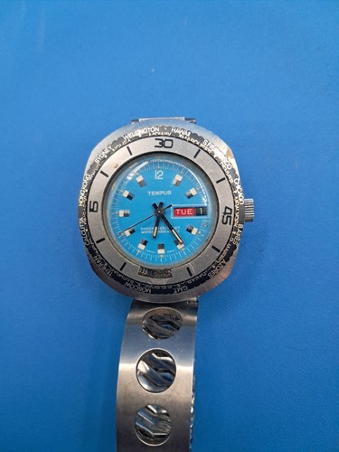 Tempus World Timer Wrist Watch 39mm Day Date | eBay