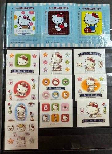 Hello Kitty Seal Collection ⑤ Transfer Stickers 13 Sheets 1999 Rare ...