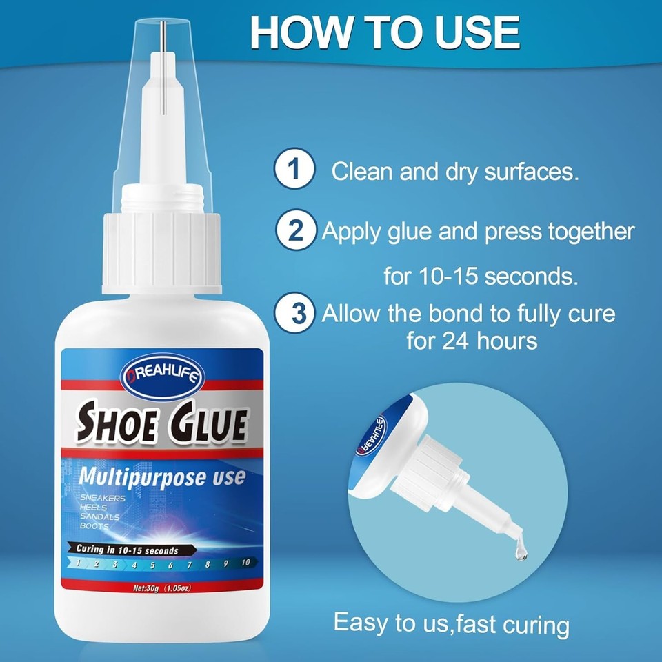 Super Glue for Glass Repair, 30g Super Instant Glass Glue, Clear ...