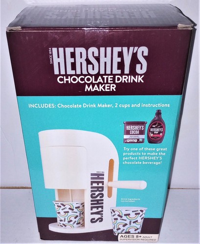 Hershey's Chocolate Drink Maker - Hot or Cold Drinks - Color: White ...
