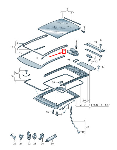 NEW VW GOLF VII 5G MK7 SLIDING SUNROOF MOTOR 8V3959591A ORIGINAL | eBay