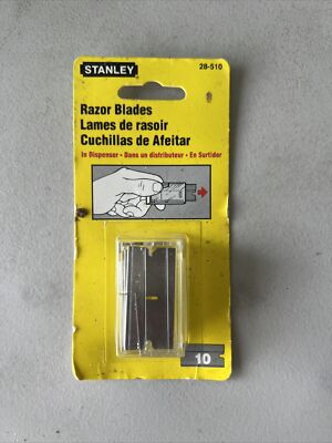 Stanley OEM 28-510 Single Edge 10Pk Razor | eBay