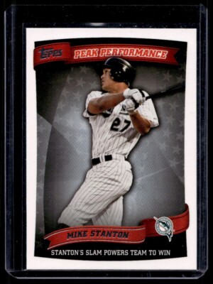 2010 Topps Update Peak Performance Mike Stanton Rookie G13 Florida ...