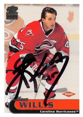 Shane Willis autographed Hockey Card (Hurricanes) 2000 Pacific ...