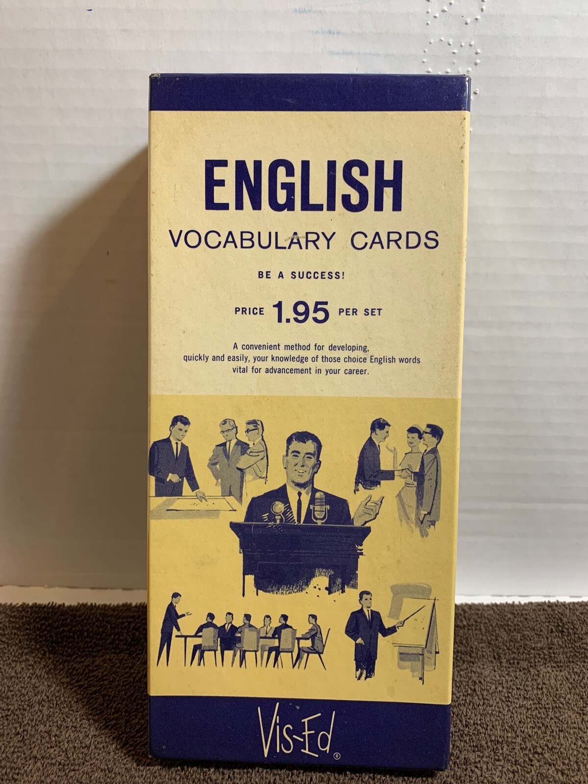 Vintage Vis-Ed English Vocabulary Cards. Learning. Comprehension. | eBay