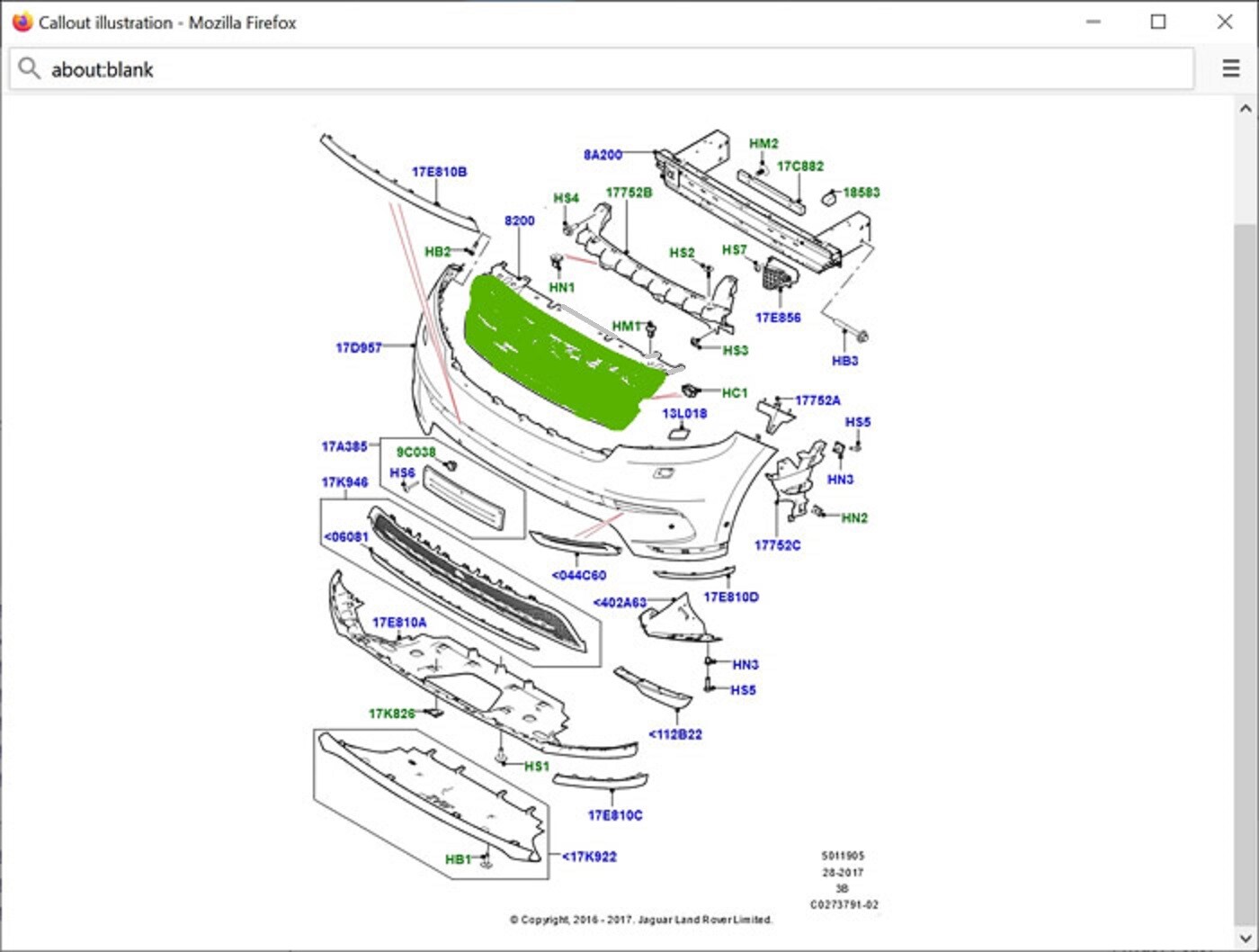 GENUINE LAND ROVER GRILLE RANGE ROVER VELAR LR092631 | eBay UK