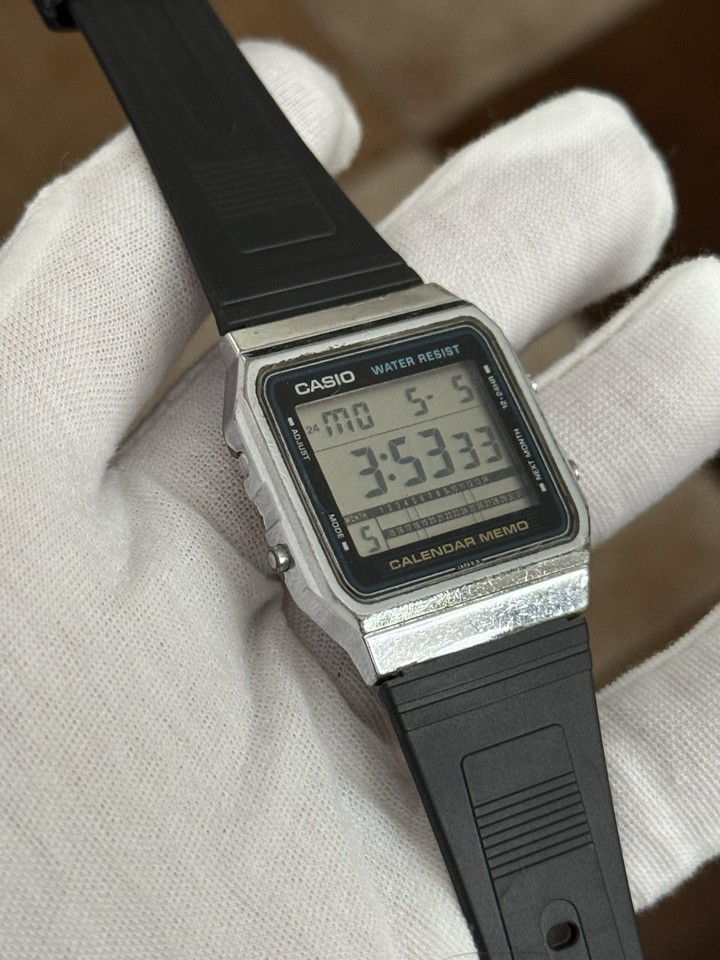 Rare Vintage Casio Calendar Memo A280 Men’s Digital Watch Module 551 ...