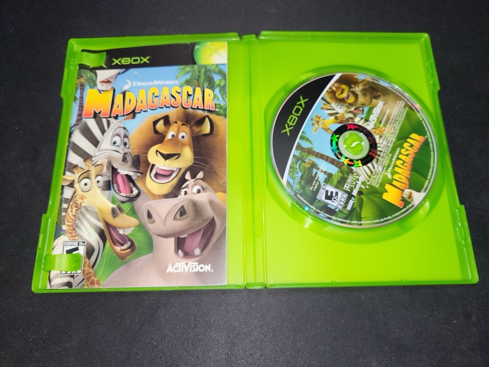 DreamWorks Madagascar Black Activision Microsoft Xbox MINT condition ...