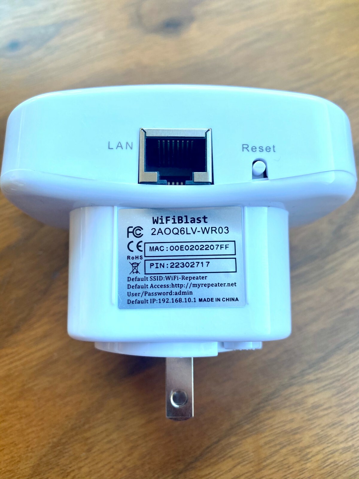 WIFI BLAST Wireless Repeater Wifi Signal Extender 300Mbps Amplifier ...