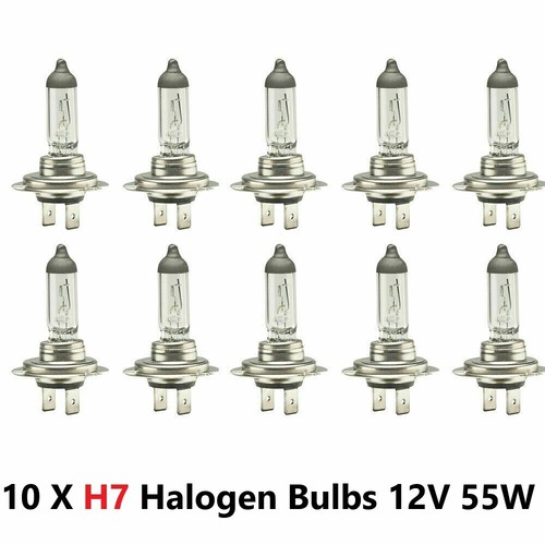 10 x Long life H7 499 HEADLAMP HEADLIGHT CAR BULBS 12v 55w (2 PIN) 477 ...