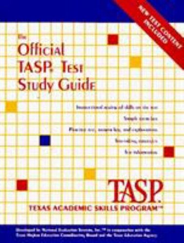 Tasp : The Official Tasp Test Study Guide Paperback 9780890560105| eBay