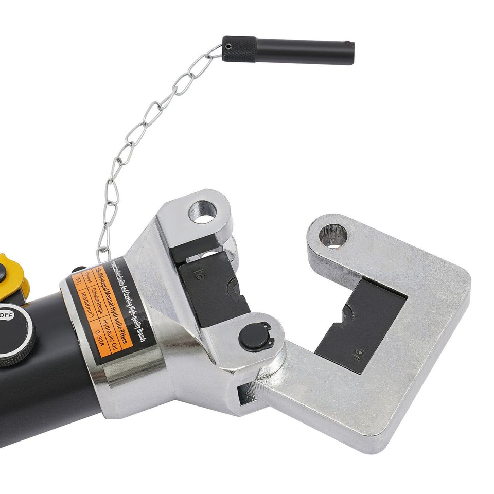 Yellow Hand Operated Hydraulic Crimping Tool Hydraulic Crimper w/ 13 ...