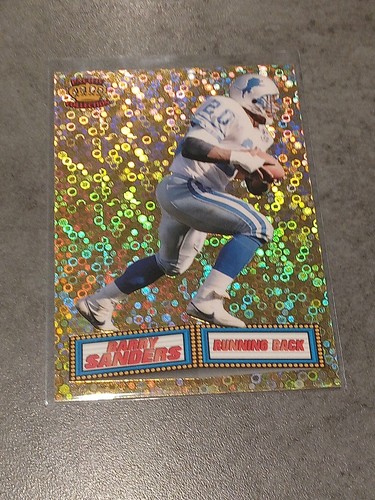 BARRY SANDERS 1994 Pacific Crown Collection GOLD Marquee Prisms #27 ...