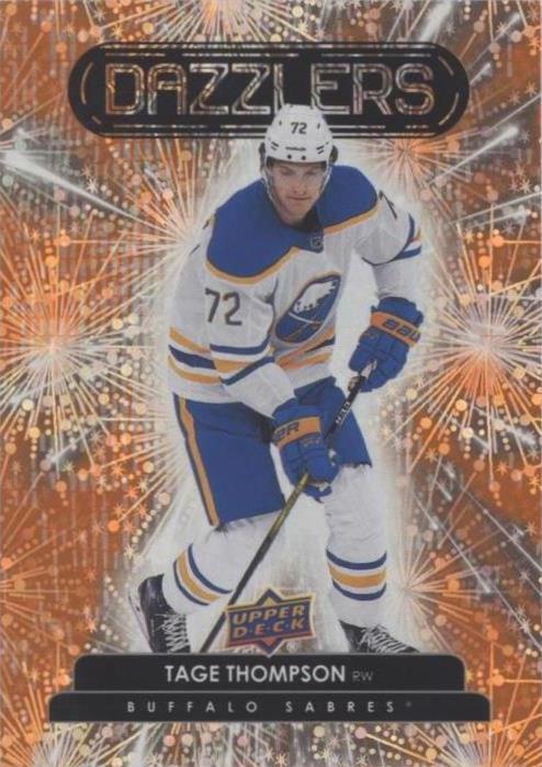 2022-23 Upper Deck Series 1 - Dazzlers Tage Thompson #DZ-20 Orange for ...