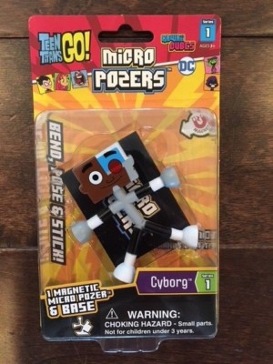 KAWAii Cubes DC Teen Titans Go Series 1 CYBORG Micro Poser and Base NEW ...