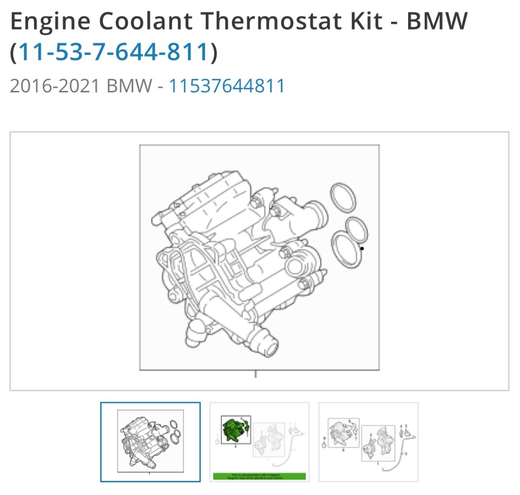 Thermostat Heat Manage Module for BMW X1 X2 X3 X4 430i 330i 120i ...