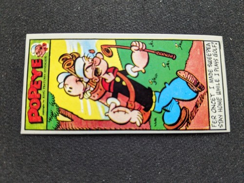 1961 Primrose Confectionery Popeye Card # FER ONCET I MADE SWEEPEA ...