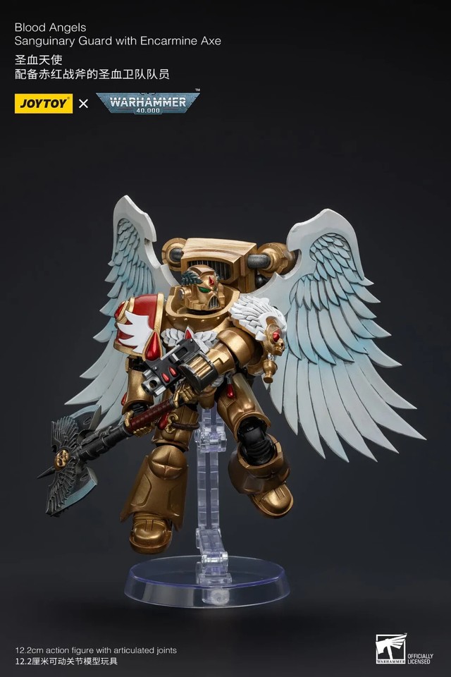 JOYTOY Warhammer 40k Blood Angels Sanguinary Guard Sword 1/18 Figure ...
