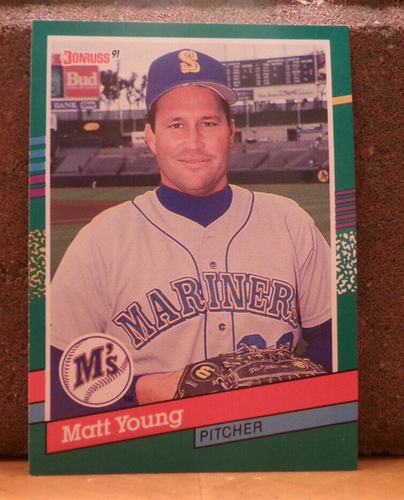 DONRUSS 1991 BASEBALL CARD MATT YOUNG SEATTLE MARINERS PITCHER | eBay