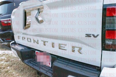 Chrome letters fits NISSAN FRONTIER 2022 23 logo tailgate insert | eBay