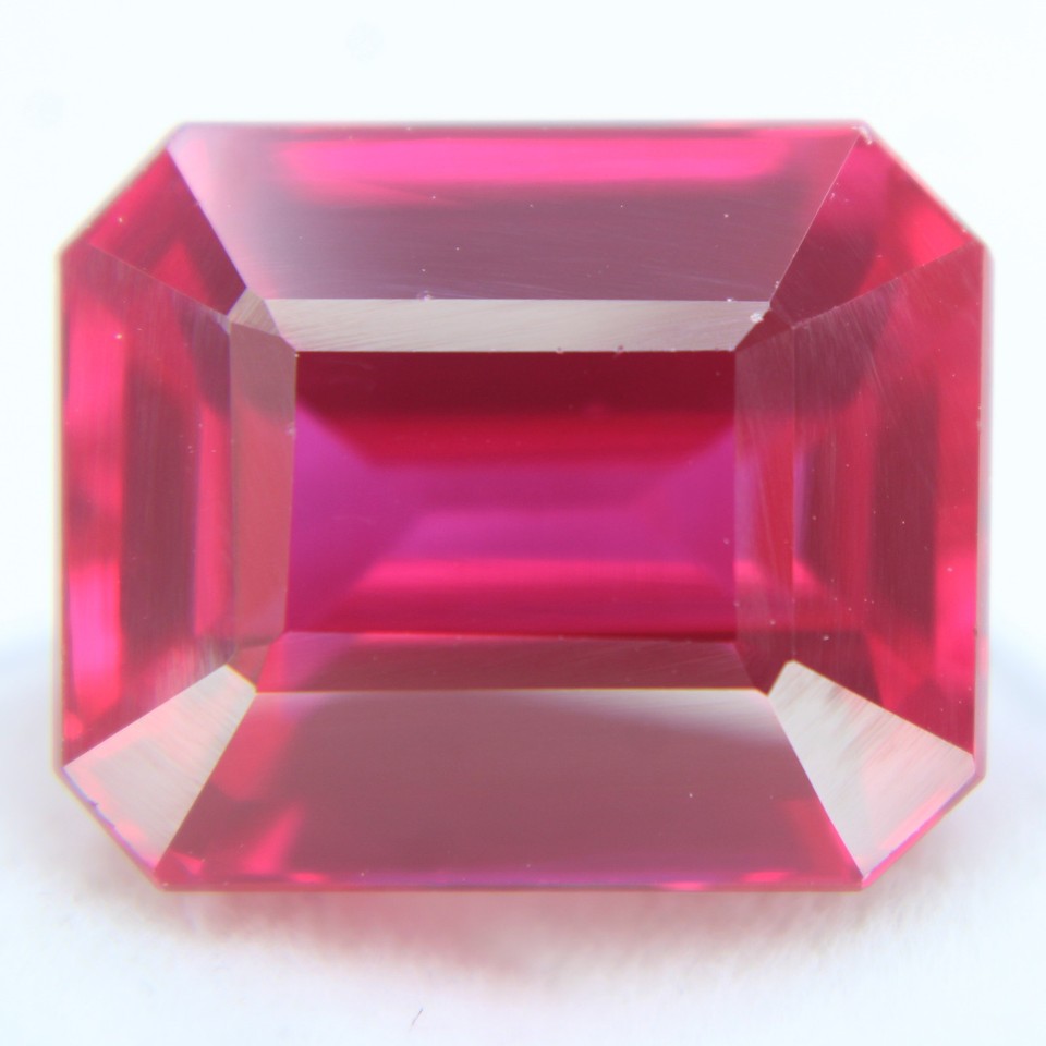 22.80 Ct Certified Natural Ruby Red Eye Clean Emerald Shape Loose ...