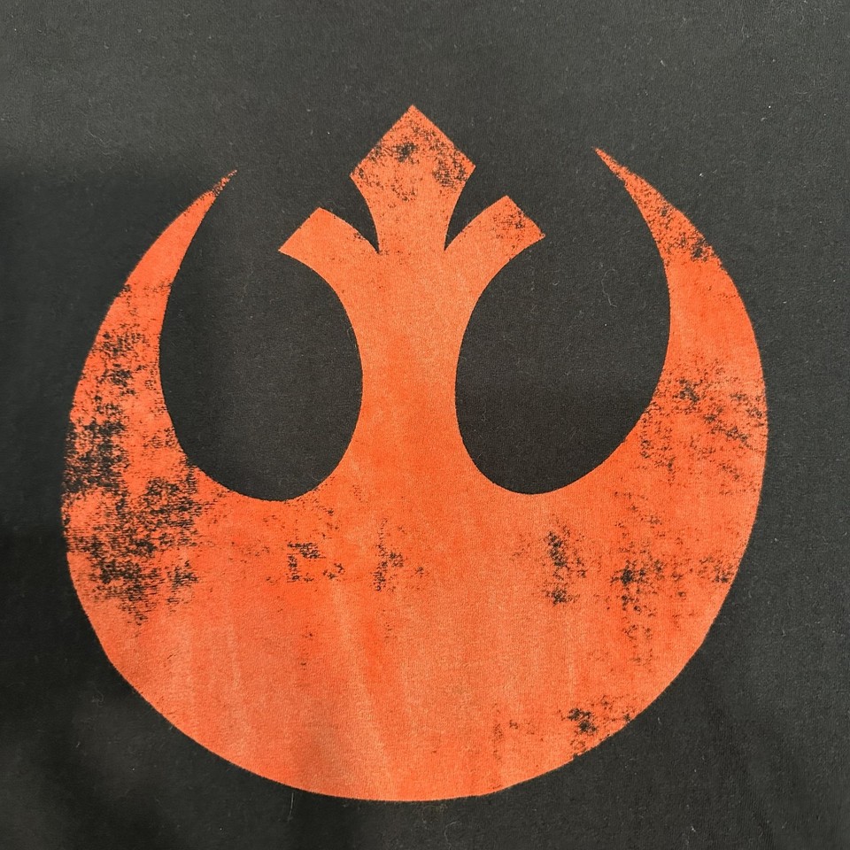 Star Wars Rebel Alliance Starbird Logo T-Shirt Men’s 2XL Black Graphic ...