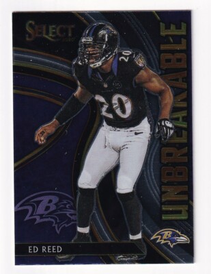 2020 Panini Select ED REED #U15 Baltimore Ravens UNBREAKABLE INSERT ...