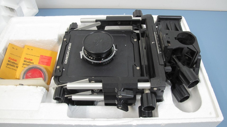 Omega View 45E Large Format 4x5 Rail Camera W. Schneider Kreuznach Lens ...