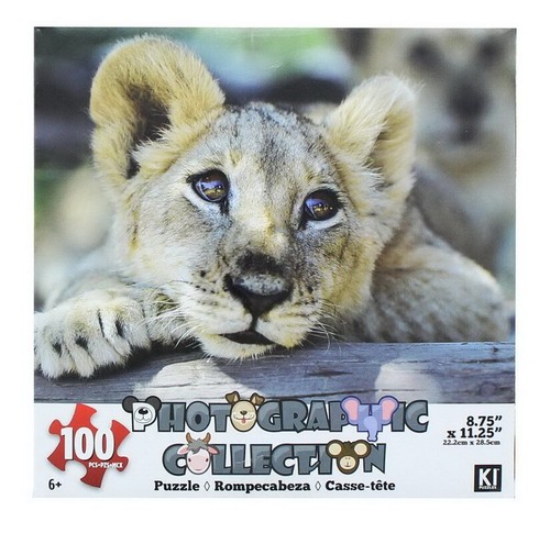 KI Puzzles 100 Piece Photographic Collection Jigsaw Puzzle - Lion Cub ...