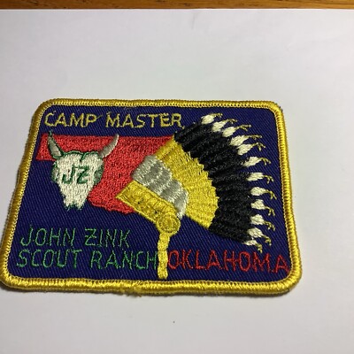 Camp Master John Zink Scout Ranch Indian Nations Council Patch | eBay