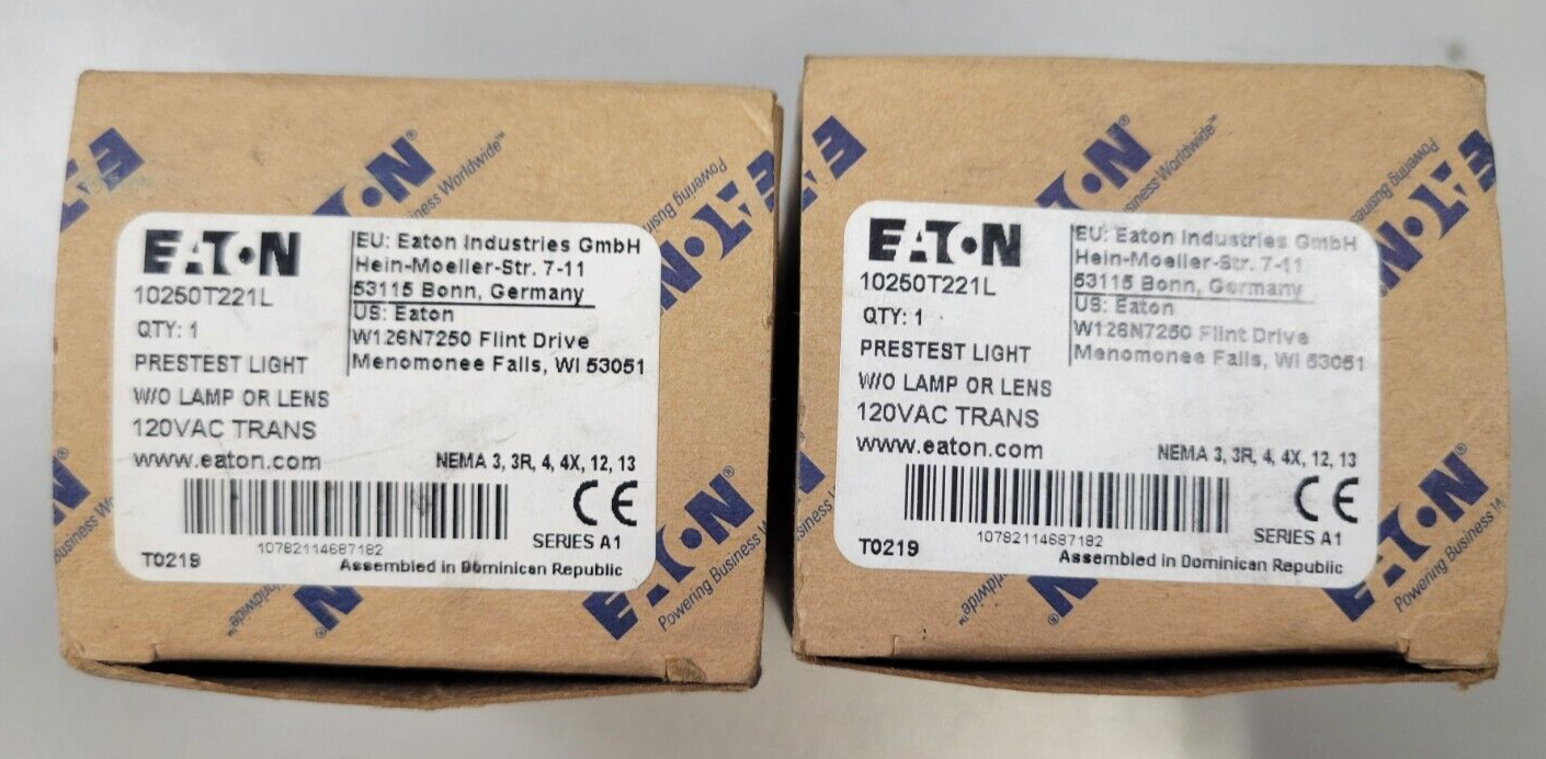 Eaton / Cutler-Hammer Light and Pushbutton / 10250T / 91000T / E34 (Lot ...