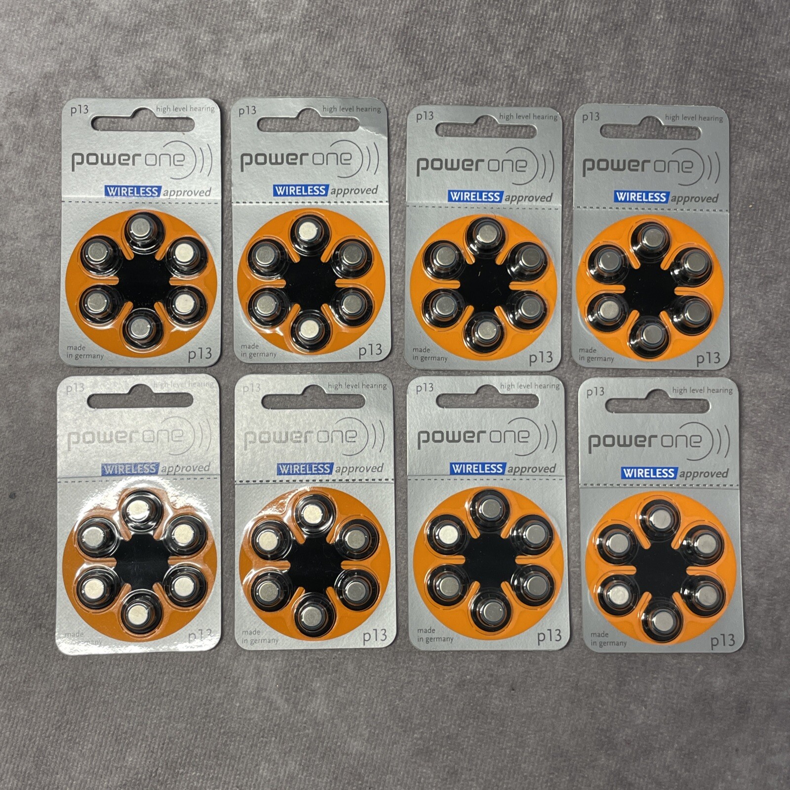 Power One Size P13 Hearing Aid Batteries Made In Germany Exp 2024-01 ...