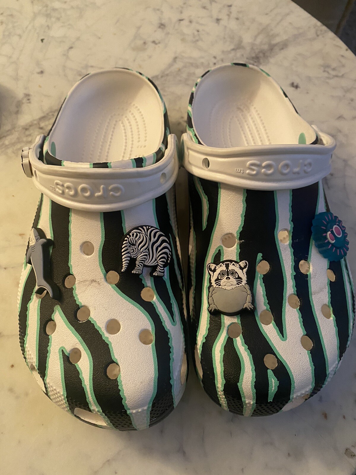 Crocs x Ron English Classic Clog Party Animals White … - Gem