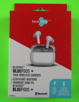 Bluehive Bluepods+ Wireless Charging Earbuds with 27.5 Hour Battery ...