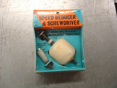 VINTAGE NEW NOS COASTAL SPEED REDUCER SCREWDRIVER FOR ALL ELECTRIC ...