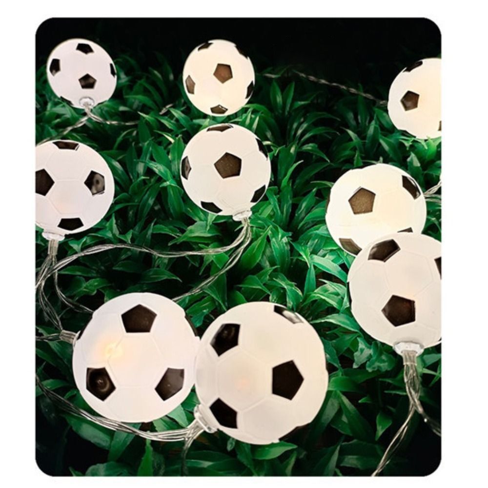 PVC Fairy String Lights Soccer Balls Garden Lamp String Lamp Home Decor ...