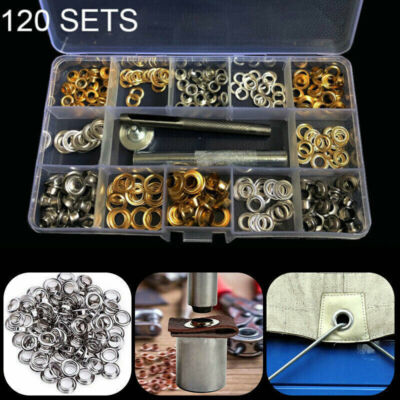 Grommets Durable Clothing Metal Eyelets Button Set Installation Tools ...
