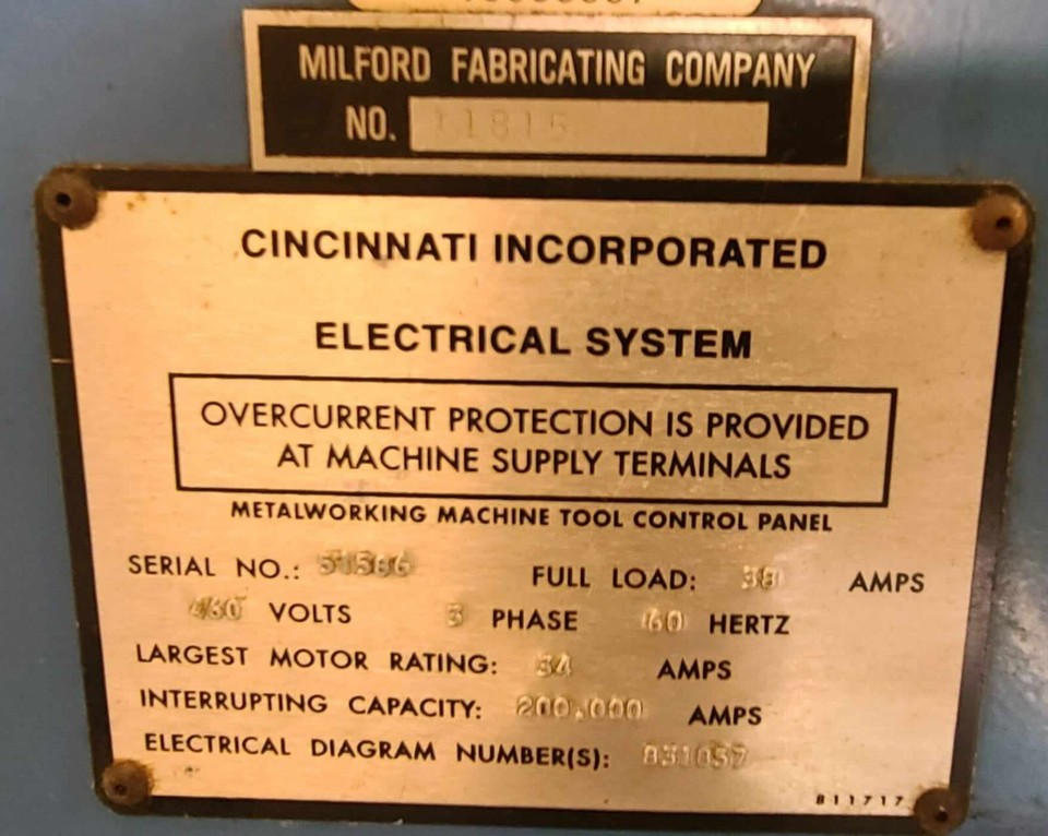 Cincinnati 250 HS x 12 FT. Hydraulic Shear - Cap: 1/4" Mild Steel | eBay