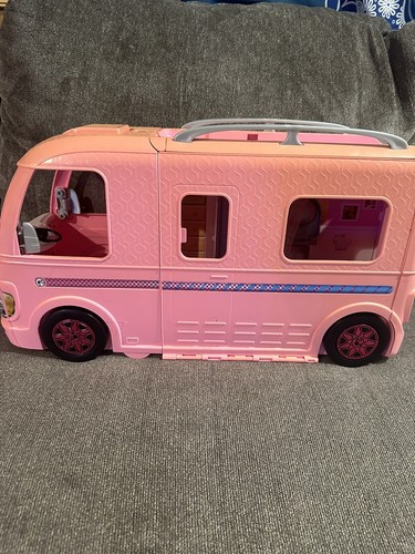 2016 Mattel Barbie Pink Dream Camper Van Expanding RV Motorhome | eBay