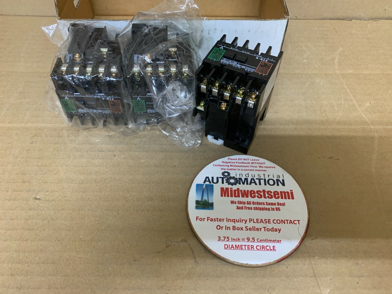 NEW LOT OF 3 MITSUBISHI S-K12 | SK12 MAGNETIC CONTACTOR ...