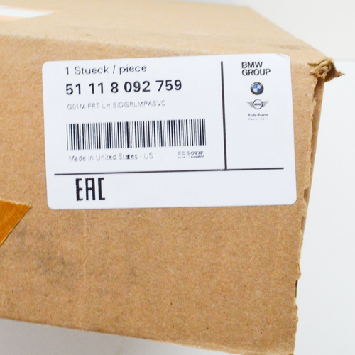 NEW BMW X3 G01 X4 G02 M FRONT BUMPER LEFT OPEN GRILLE 51118092759 ...