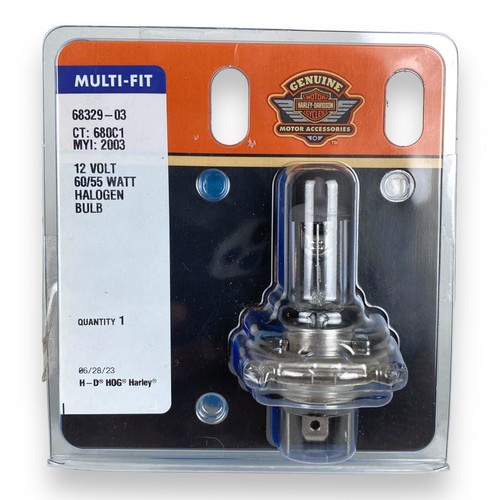 Genuine Harley Davidson 12 Volt 60/55 Watt Halogen Headlamp Bulb 68329 ...